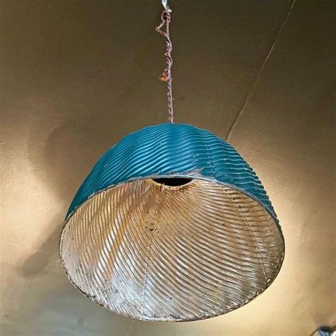 1920s Industrial Green X Ray Mercury Glass Pendant Light Chairish