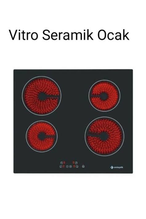 Eminçelik Vitro Seramik Elektrikli Ocak Çocuk Emniyet Kilidi Dokunmatik