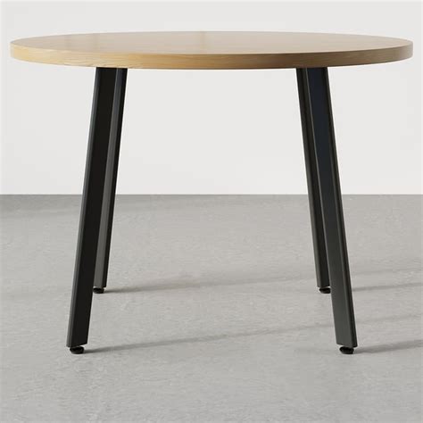 40 Round Wooden Small Nesting Dining Table Set For 4 Gray Upholstered