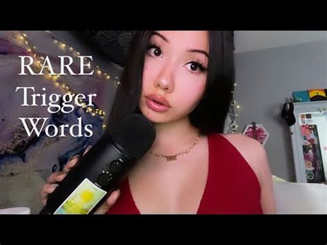 ASMR Rare Trigger Words With Gum Chewing - YouTube