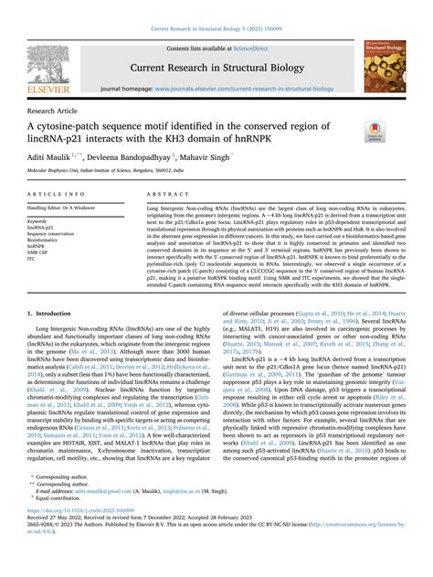 Pdf A Cytosine Patch Sequence Motif Identified In The Conserved