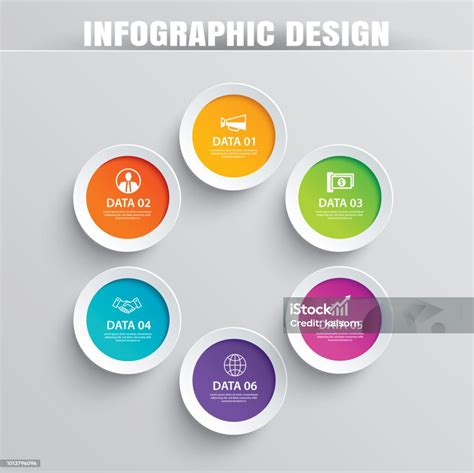 인포 그래픽 일주 6 데이터 템플릿 사용 하 여 종이 벡터 일러스트 레이 션 추상적인 배경입니다 워크플로 레이아웃 사업 단계 브로셔 전단지 배너 웹 디자인에 사용할 수