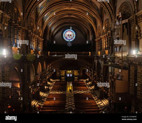 Interior Of The Church Of The Montserrat Monastery Bages Barcelona