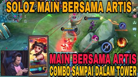 Soloz Main Bersama Artis Kalini Soloz Yang Jaga Team Sampai Menang