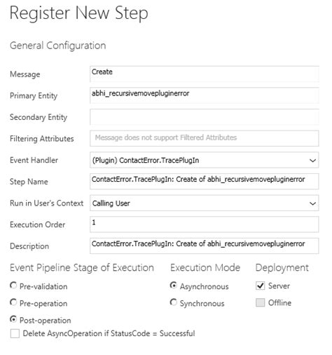 CRM WORLD Plugin Error To Entity Microsoft Dynamics CRM