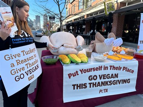 Half Naked Man Acts As Sacrificial Turkey For Thanksgiving Peta Protest