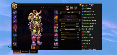 Sinstats Character Stats The War Within Combat Mods World Of