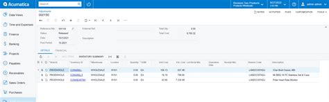 Inventory Management Businessvision Vs Acumatica