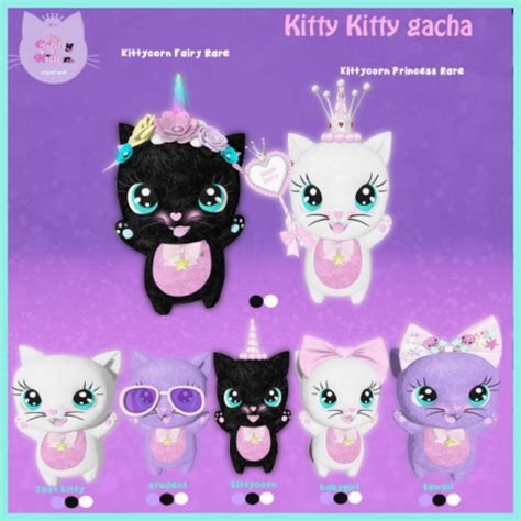 Second Life Marketplace Ck Kitty Kitty Gacha Kittycorn Princess Black Rare