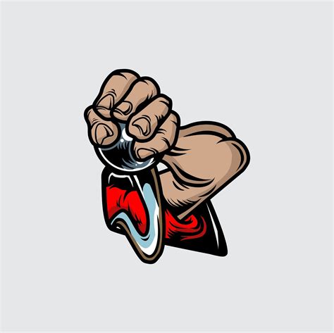 Hand And Shift Gear Illustration 1198082 Vector Art At Vecteezy