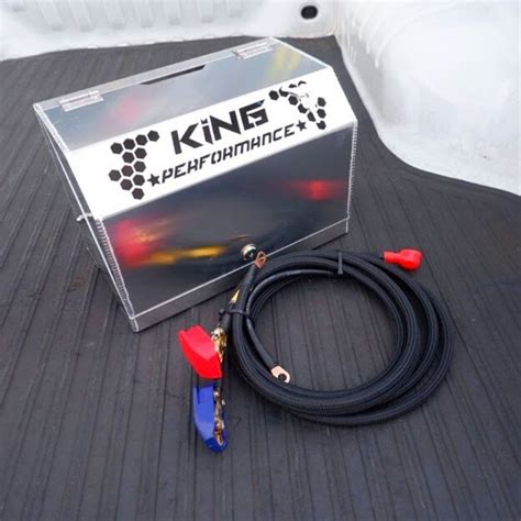 กล่องแบตเตอรี่ ชุดสายไฟย้ายแบต สายไฟเส้นใหญ่ กล่องใส่แบตเตอรี่แบบล็อคกุญแจ King สำหรับรถยนต์ที่