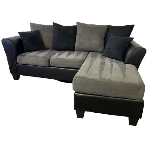 Used Gray Reversible Sectional Oneup Furniture Philadelphia Pa