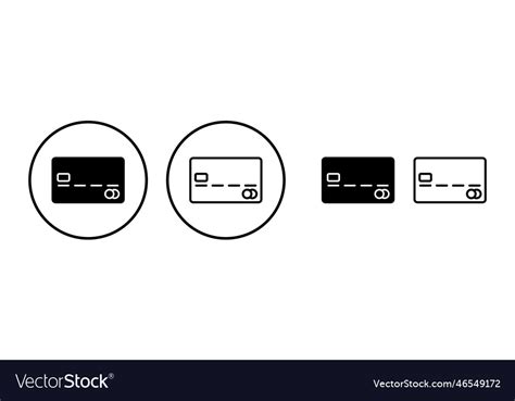 Credit Card Icon Payment Icon Debit Payment Icon Vector Image