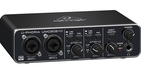 Behringer Umc202hd 2x2 Desktop Usb Audio Interface