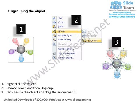 free business powerpoint templates procedure circular flow layout chart
