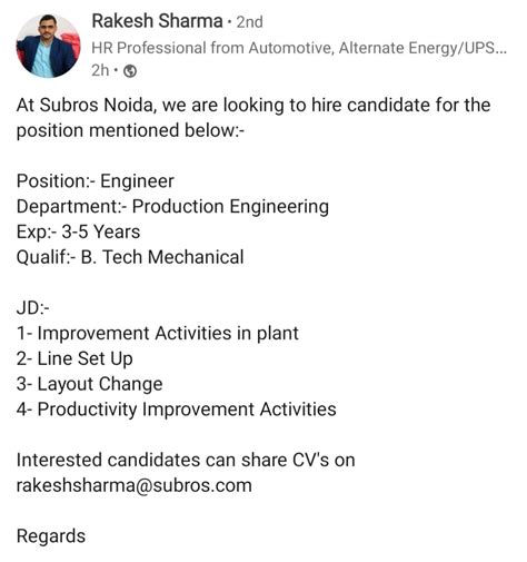Kartik Joshi Posted On Linkedin