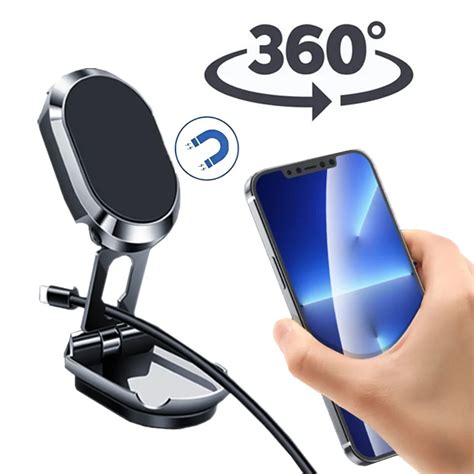 Soporte Magn Tico Plegable De Tel Fono Para Coche Mini Soporte Giratorio De Metal Para IPhone