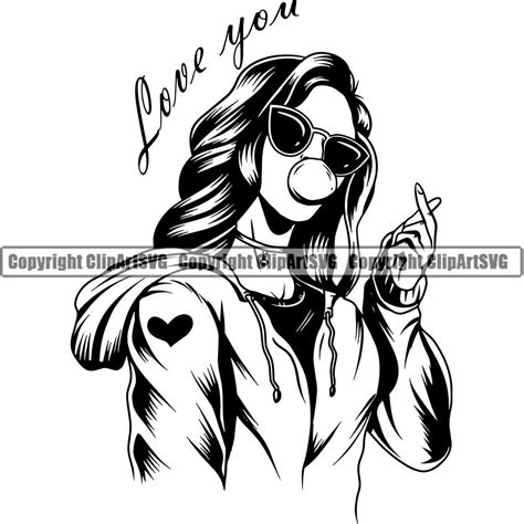 African American Girl Clipart Black And White