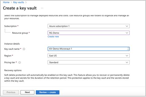 securely store micronaut application secrets in azure key vault