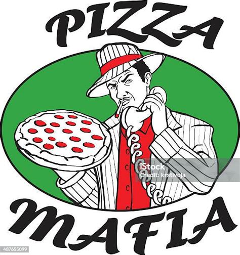 Mafia Guy Ordering Pizza Stock Illustration Download Image Now