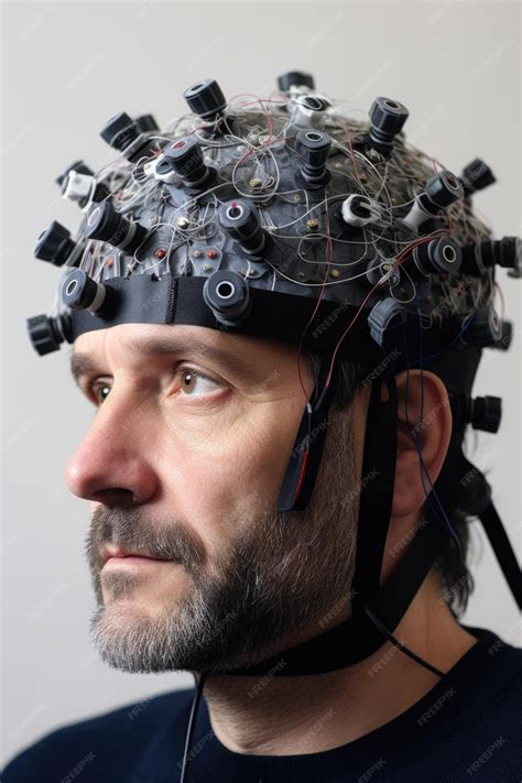 Premium Ai Image Closeup Shot Of An Unrecognisable Man Using A Brain