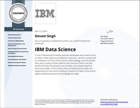 Ibmcertificate Datascience Datascienceprofessional Python Machinelearning Dataanalysis