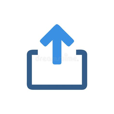 File Upload Button Icon Stock Illustration Illustration Of Search