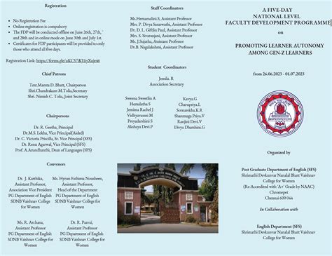 Promoting Learner Autonomy Among Gen Z Learners Sdnb Vaishnav College For Women