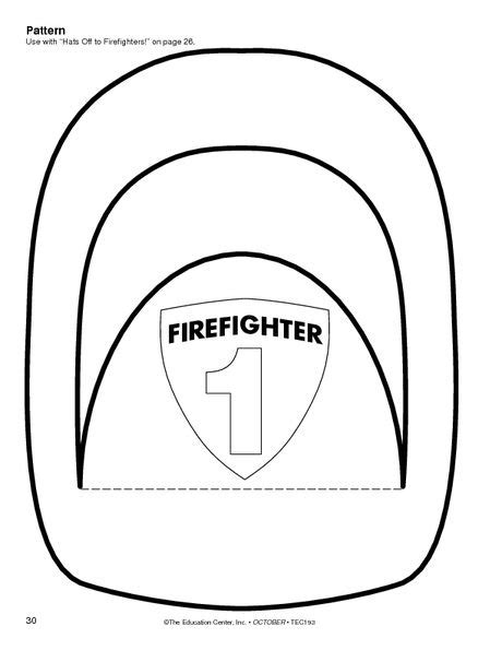 Firefighter Hat Template Free Download On Clipartmag
