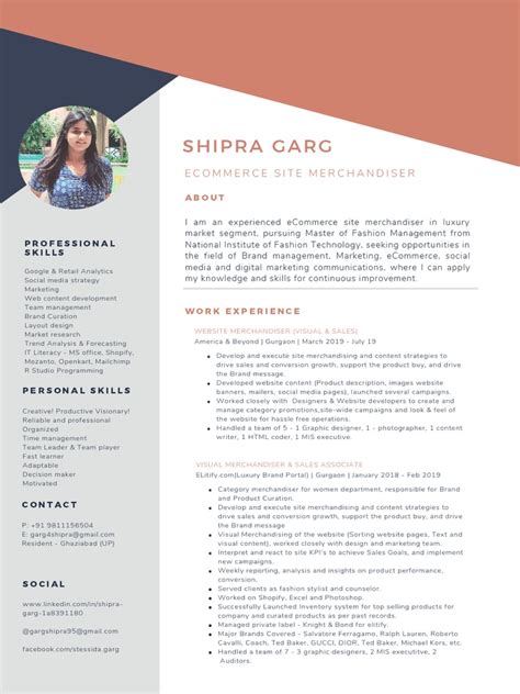 Looking For Internship In Ecommerce Dept In Fashion Co Pdf