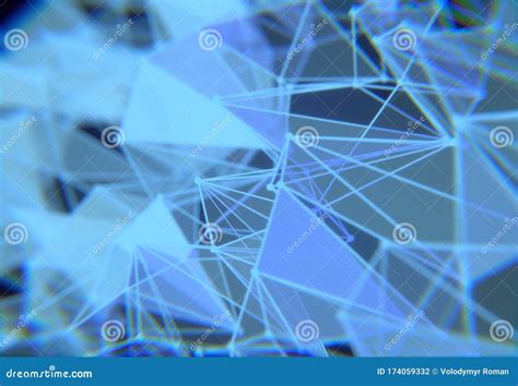 Abstract Point Plexus Background Connection Dots Structure Polygonal Abstract Background Stock