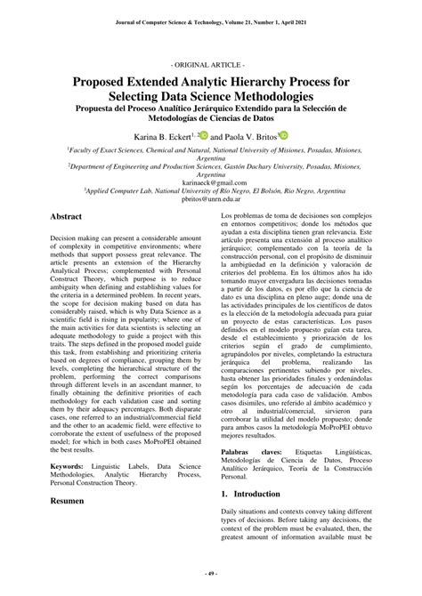 Pdf Proposed Extended Analytic Hierarchical Process For Selecting