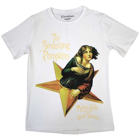 The Smashing Pumpkins Ladies T Shirt Mellon Collie White Wholesale