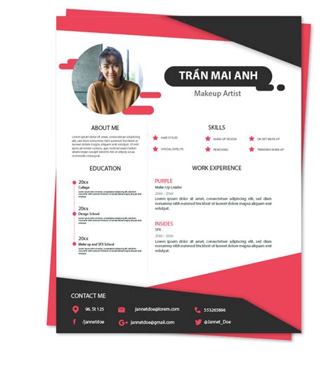 Form CV đẹp Tạo ấn tượng với nhà tuyển dụng với mẫu CV chuyên nghiệp