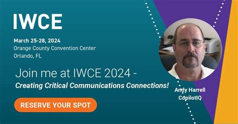 Andy Harrell On Linkedin Iwce 2024