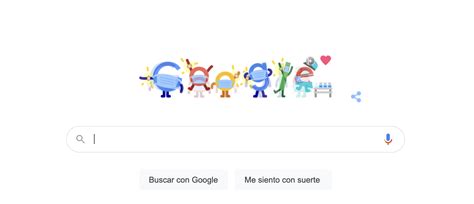 El original doodle de Google que incentiva el uso del tapabocas y la vacunación contra el COVID