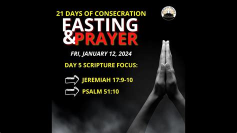 Day Days Of CONSECRATION FASTING PRAYER EVENING SACRIFICE YouTube