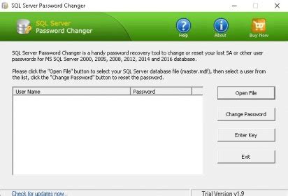 SQL Server Password Changer 1 3 Download Free Trial