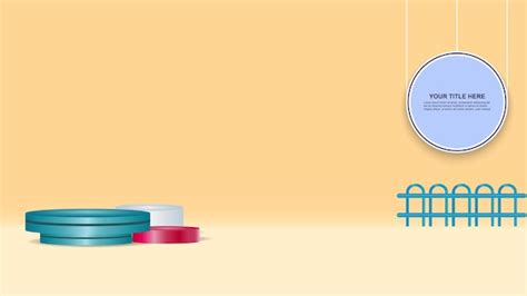 дизайн дисплея подиума продукта с пространством для копирования Премиум вектор