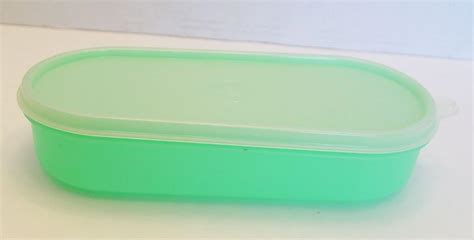 Vintage Tupperware Cheese Container With Lid Jadite Green