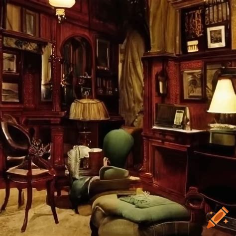 Sherlock Holmes Living Room At B Baker Street On Craiyon