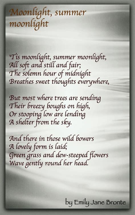 Emily Jane Bronte Poems Classic Famous Poetry