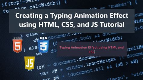 Creating A Typing Animation Effect Using Html Css And Js Tutorial
