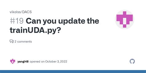 Can You Update The Trainuda Py Issue Vikolss Dacs Github