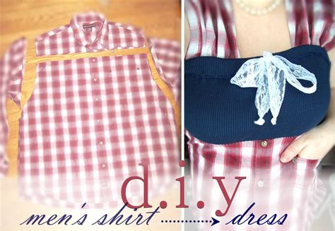 Needle And Nest Design Diy Upcycle Mens Shirt Into Dress