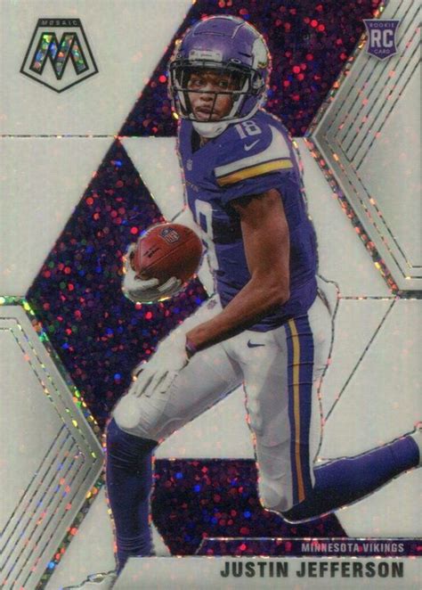 Justin Jefferson 2020 Mosaic 209 White Sparkle Ssp Price Guide