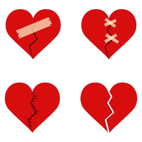 Broken Heart Vector Art Icons And Graphics For Free Download