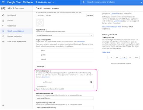 Integrating With Google APIs Pathfix Documentation
