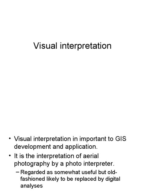 Ch 10 Visual Interpretation Pdf Geographic Information System