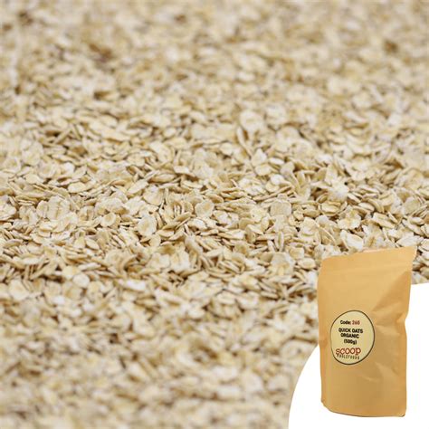 Organic Quick Oats Pouch 500g Scoop Wholefoods Singapore